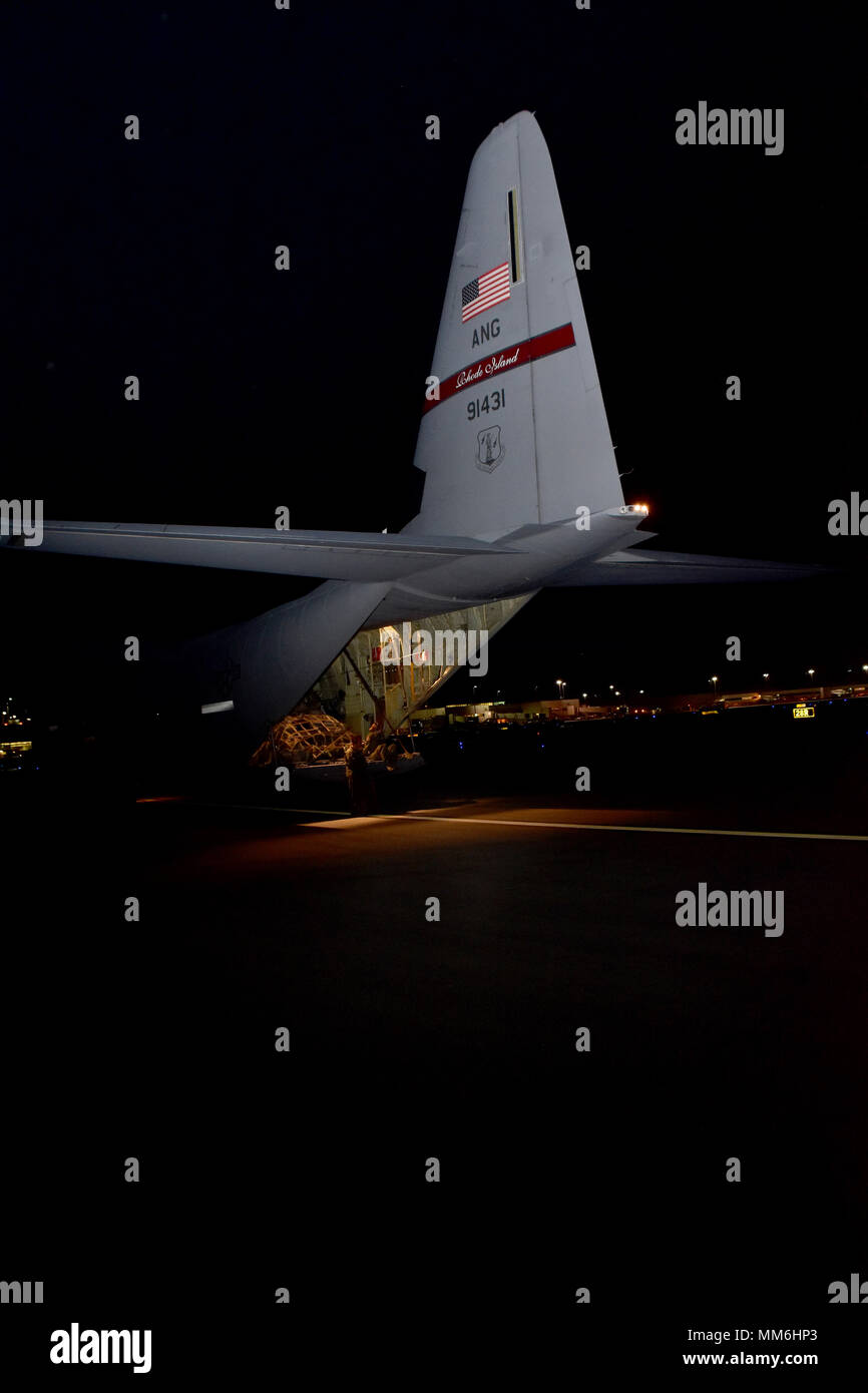 A C-130J Super Hercules from the 143d Airlift Wing, Rhode Island Air ...