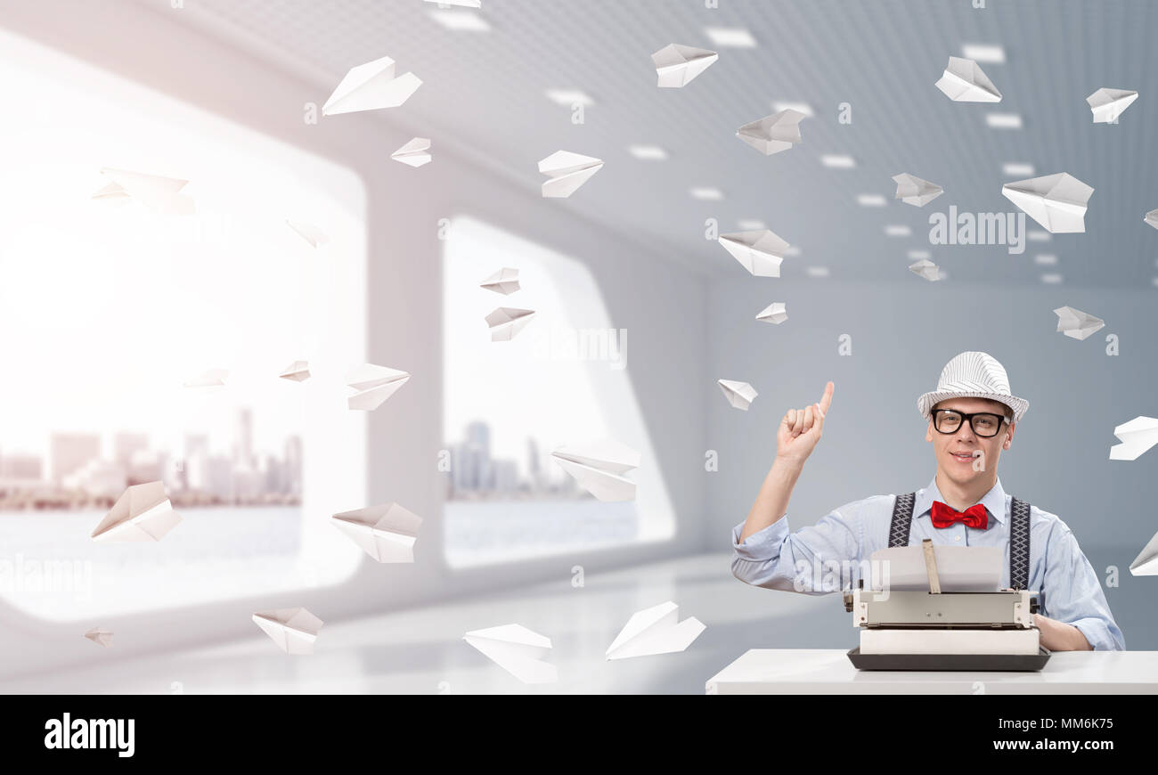 Creative inspiration of young writer Stock Photo - Alamy