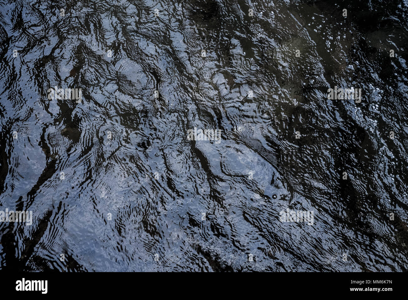 Abstract dark blue Waterfall wave water background texture Stock Photo ...