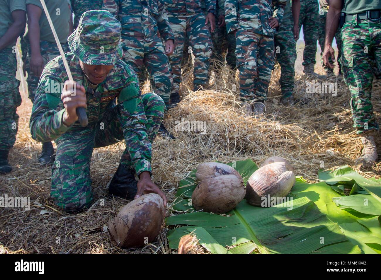 A member of the Falantil Forca de Defensa Timor Leste teaches U.S ...
