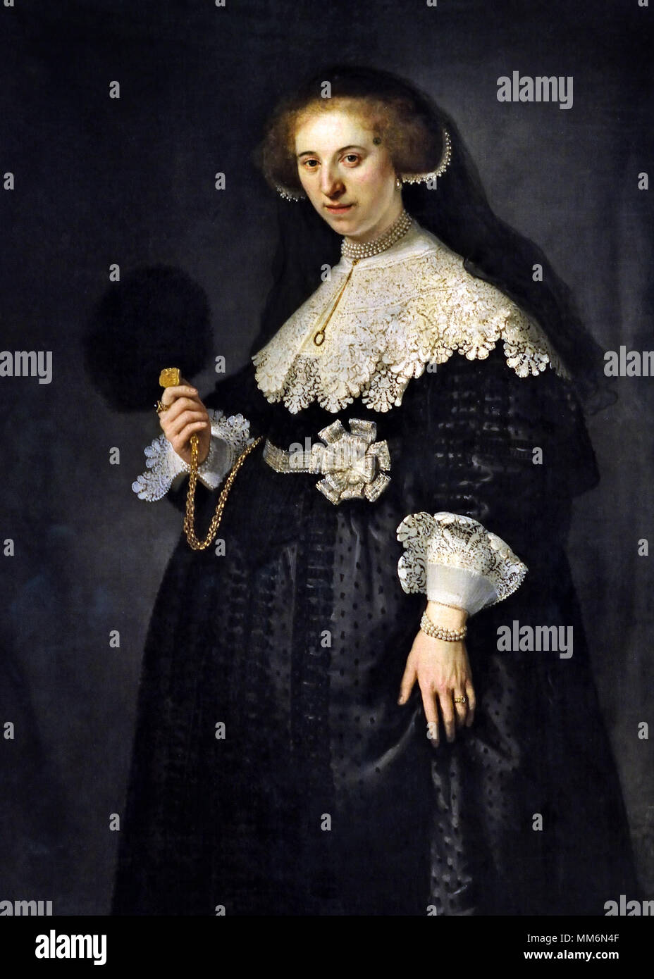 Lady portret oil hi-res stock photography and images - Alamy