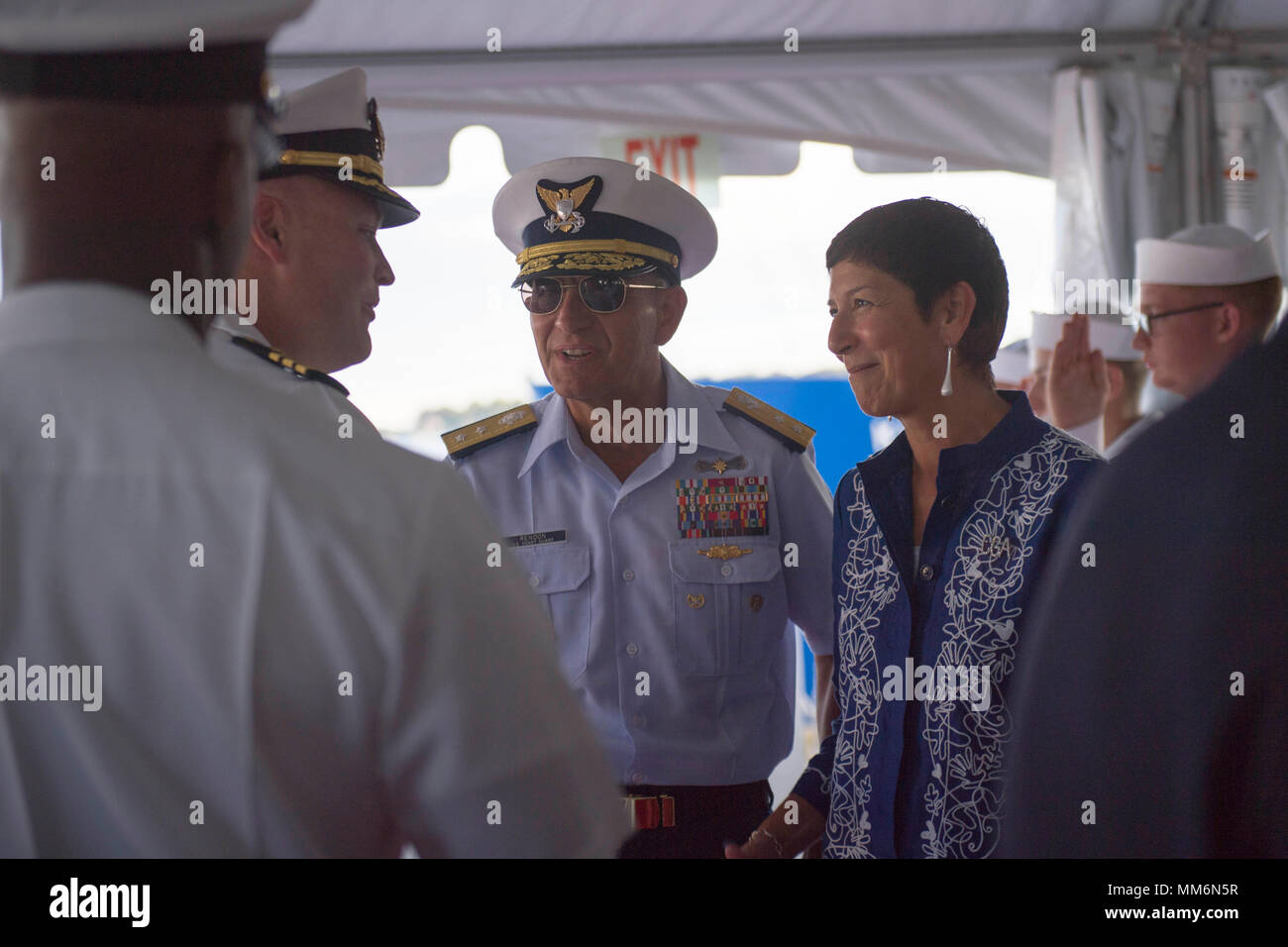 170909-N-HB733-095 NEW LONDON, CONN. (Sep. 9, 2017) Cmdr. David Wroe ...