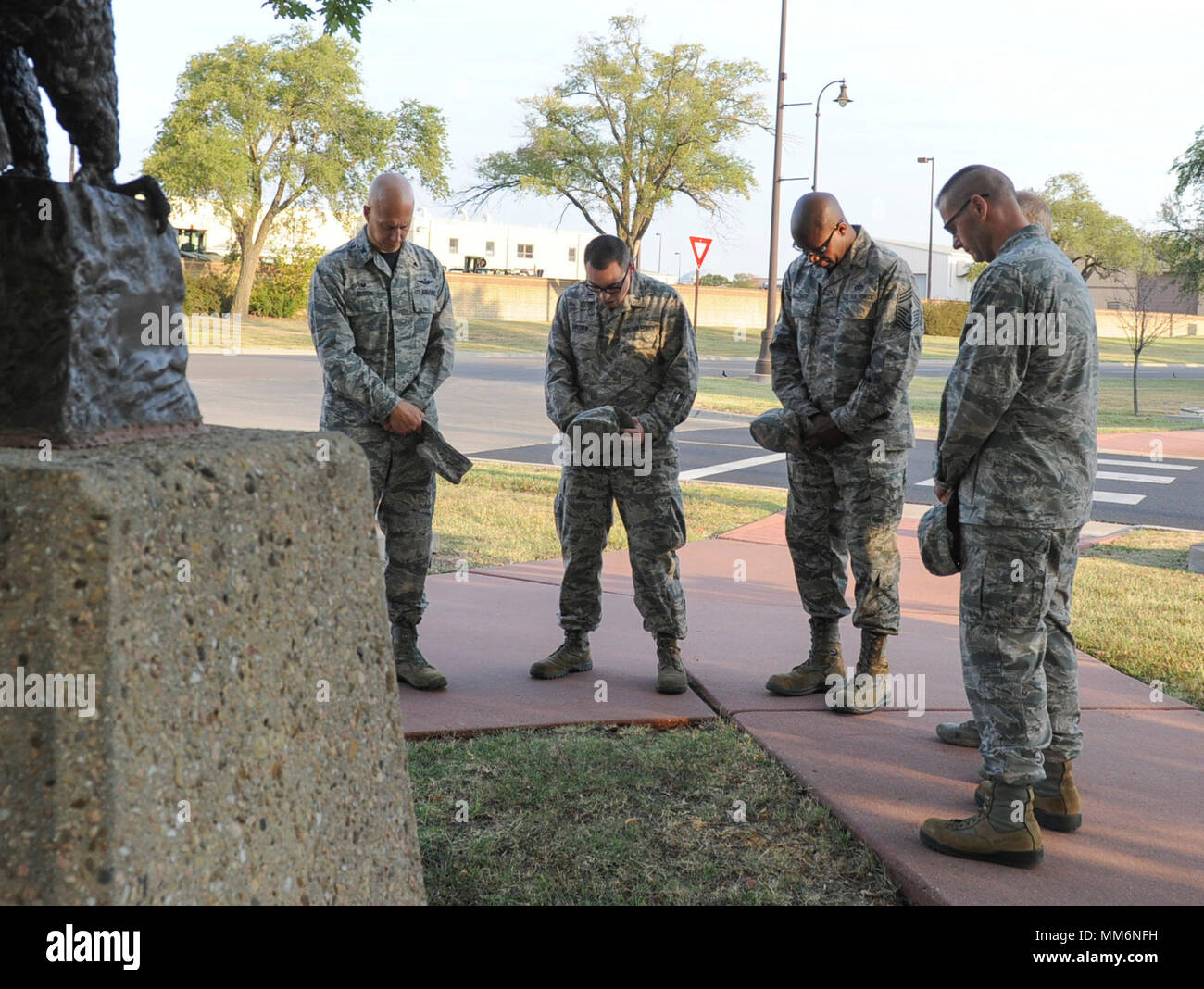 Leadership from the 22nd and 931st Air Refueling Wings pray for ...