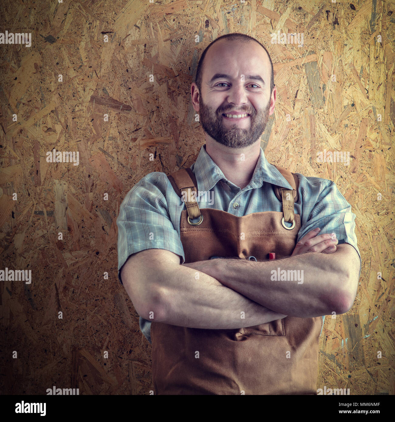 Smiling carpenter looking camera hi-res stock photography and images ...