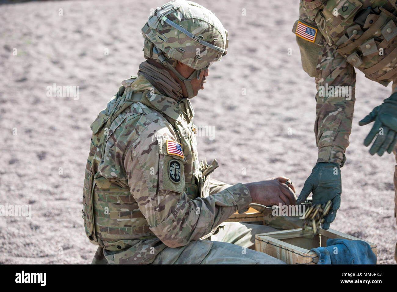U.S soldiers of 1/501st ARB conduct M249 Qualification Sept. 12, 2017 ...