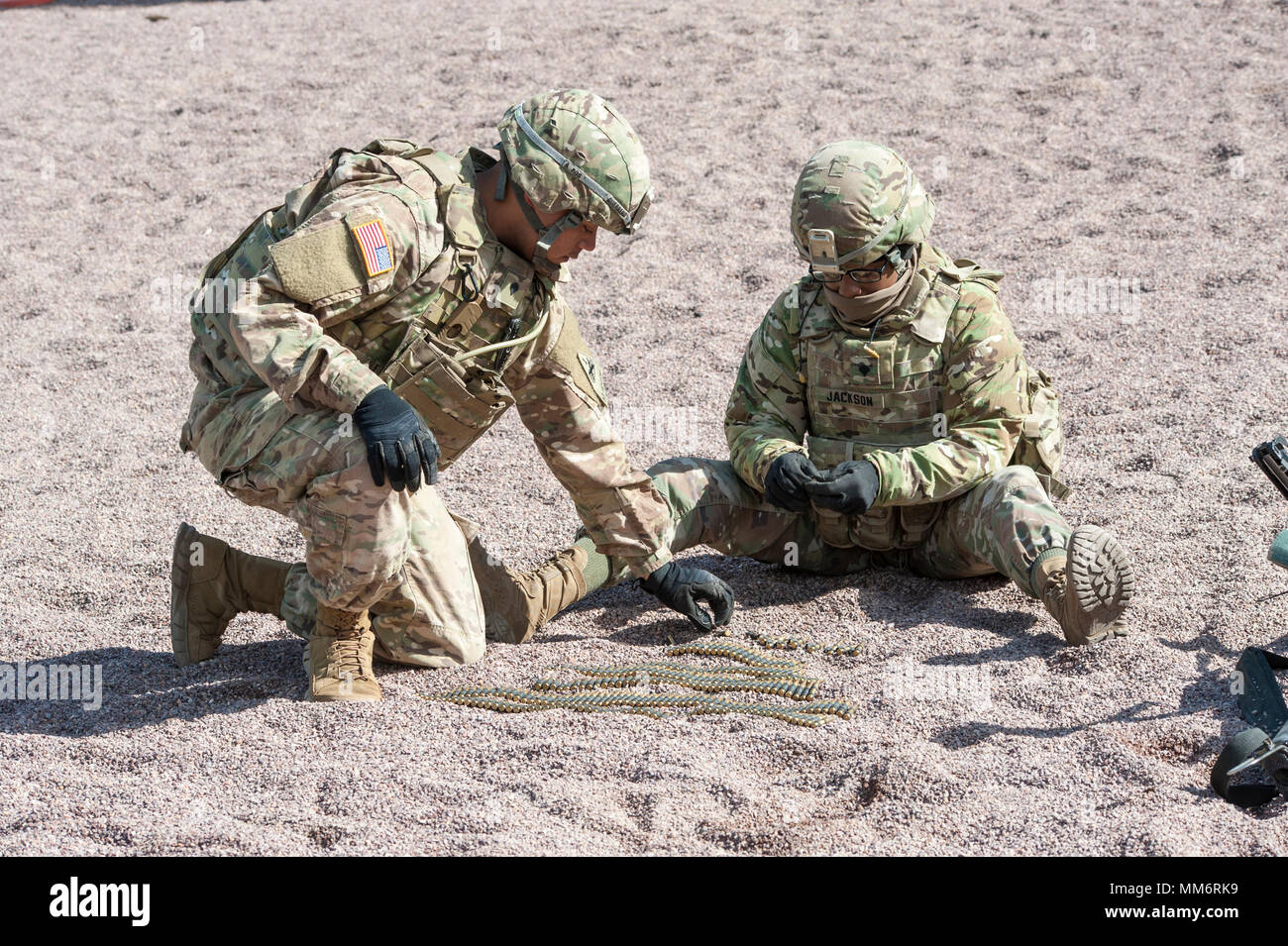 U.S soldiers of 1/501st ARB conduct M249 Qualification Sept. 12, 2017 ...
