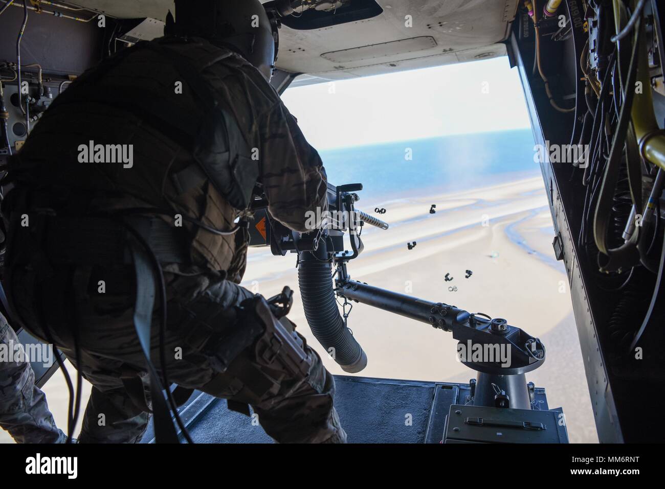 An Air Commando from the 7th Special Operations Squadron, 352d Special ...
