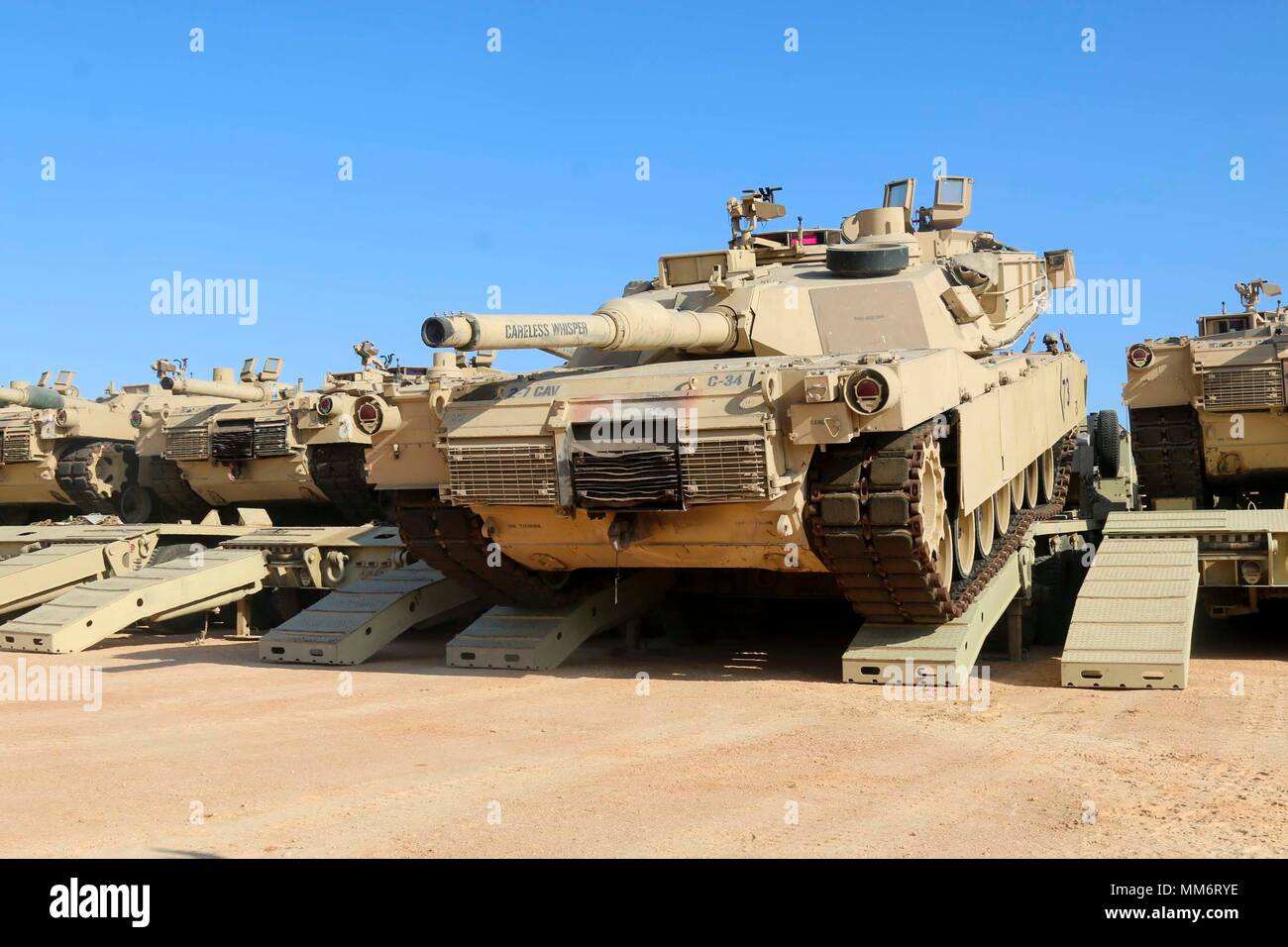 Mohamed Naguib Military Base, Egypt – An M1A2 Abrams Main Battle Tank ...
