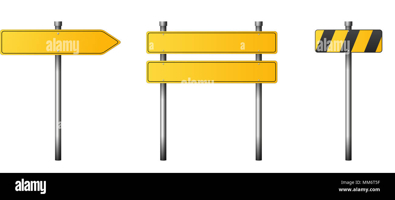 Illustration of Road sign Stock Photo - Alamy