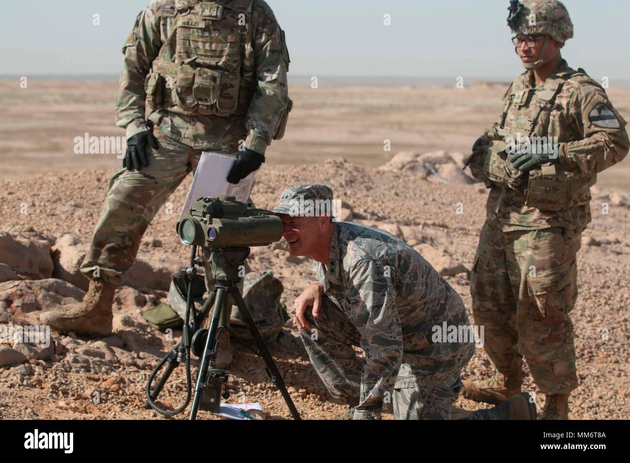 Exercise Bright Star 2017 director, Air Force Maj. Gen. Jon Mott looks ...
