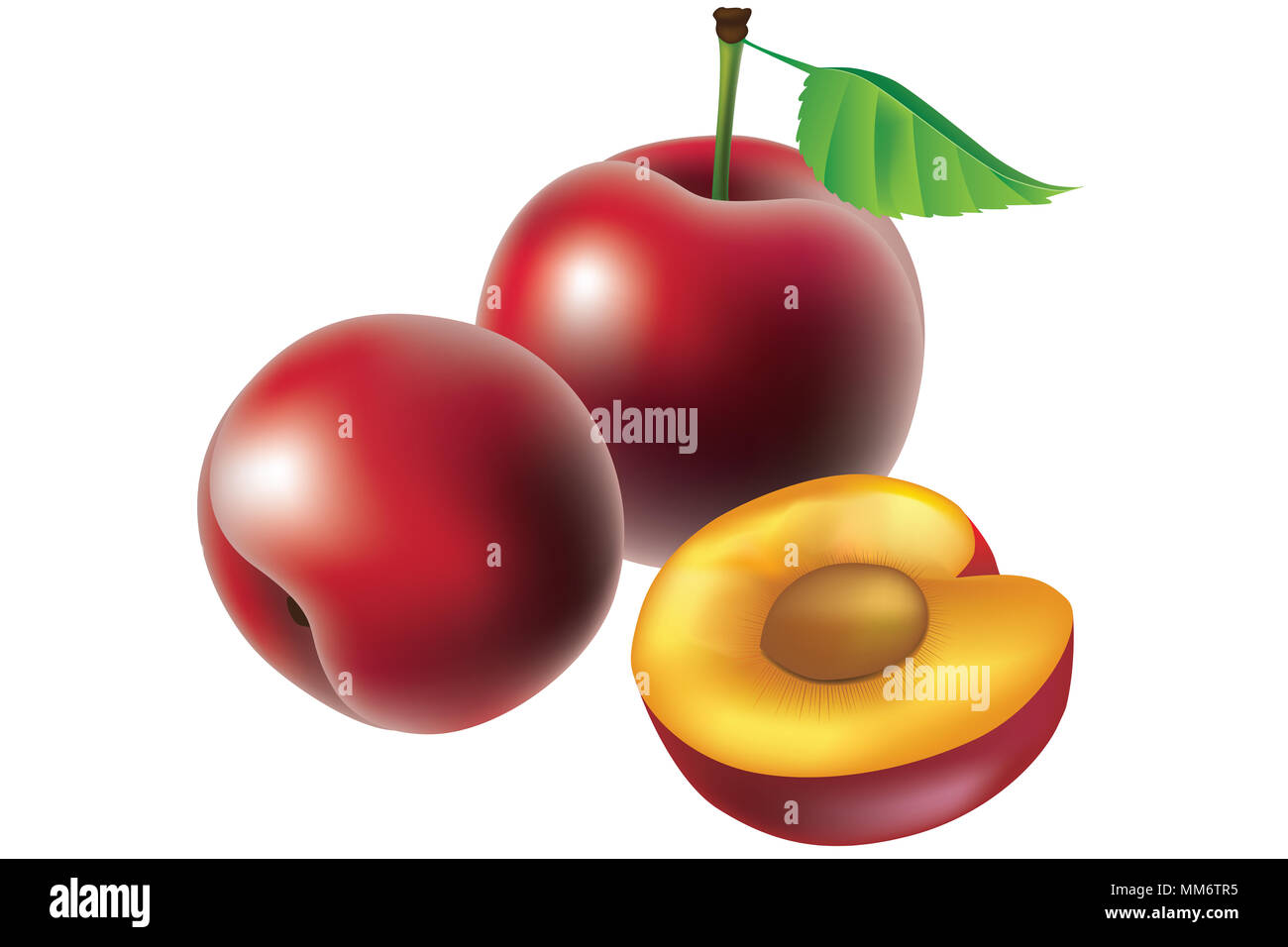 Cherry apples Cut Out Stock Images & Pictures - Alamy