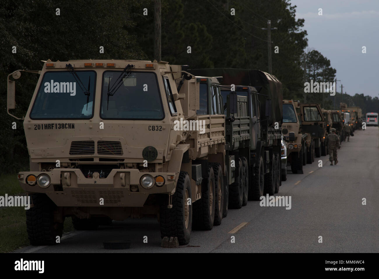 U.S. Army National Guard vehicles from Joint Task Force 781st Chemical ...
