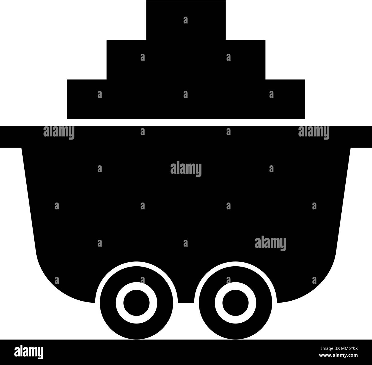 Coal trolley Stock Vector Images - Alamy