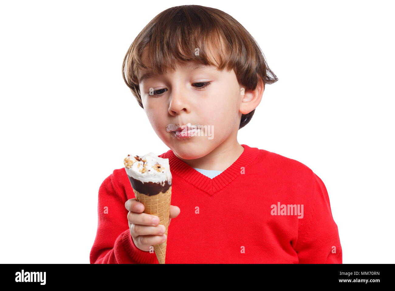 Child lick ice cream hi-res stock photography and images - Alamy