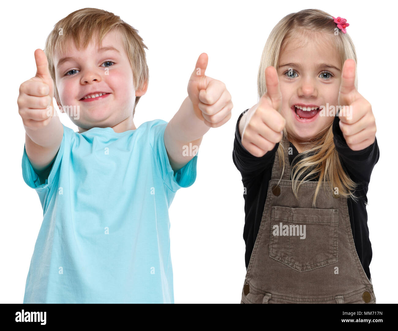 Children kids happy smiling success successful winner thumbs up ...