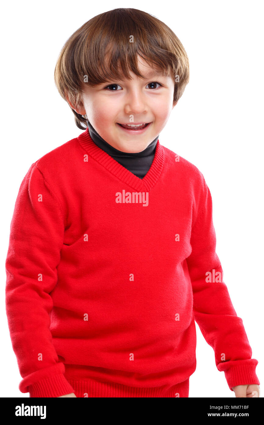 Happy Kid Face White Background