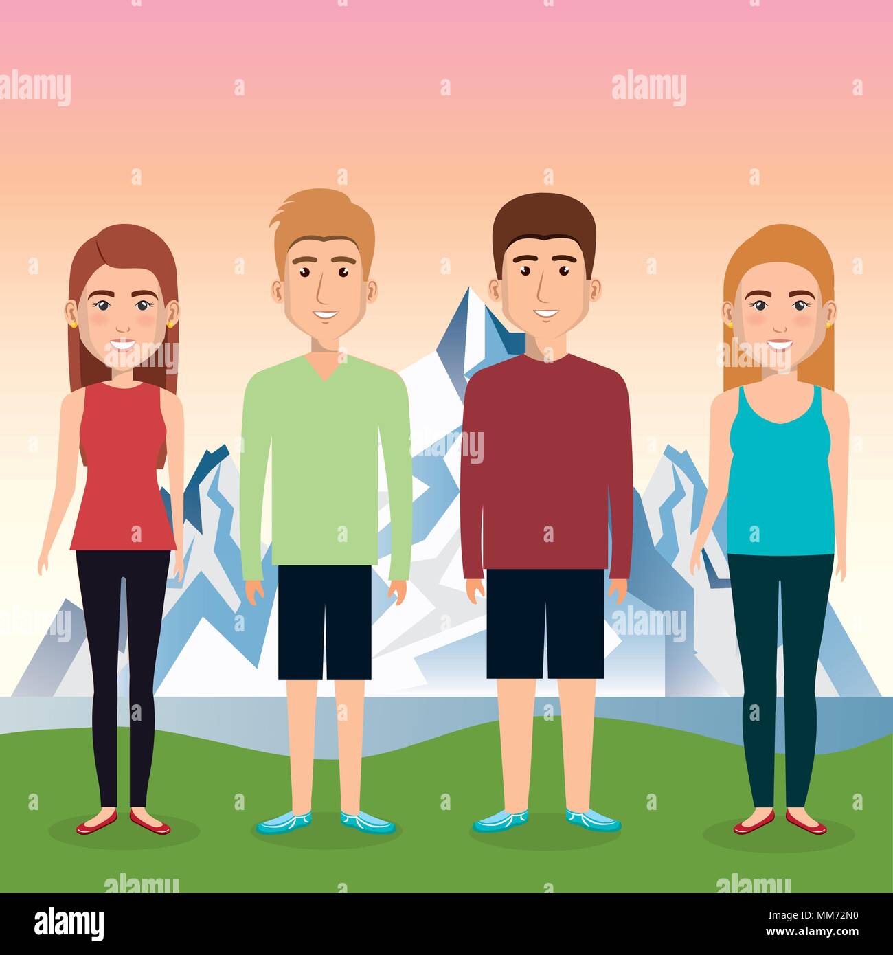 group of people avatars characters Stock Vector Image & Art - Alamy