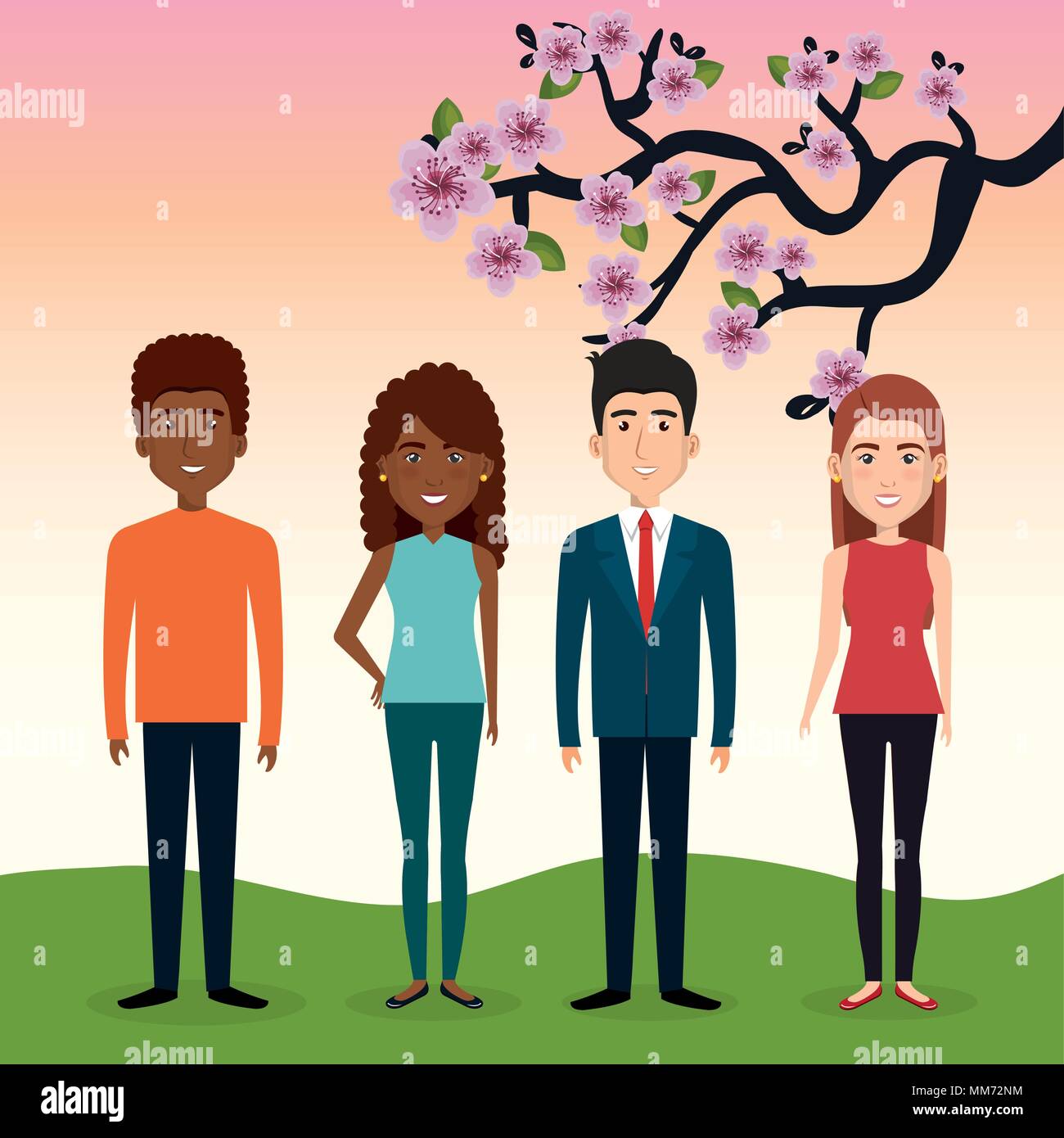 group of people avatars characters Stock Vector Image & Art - Alamy