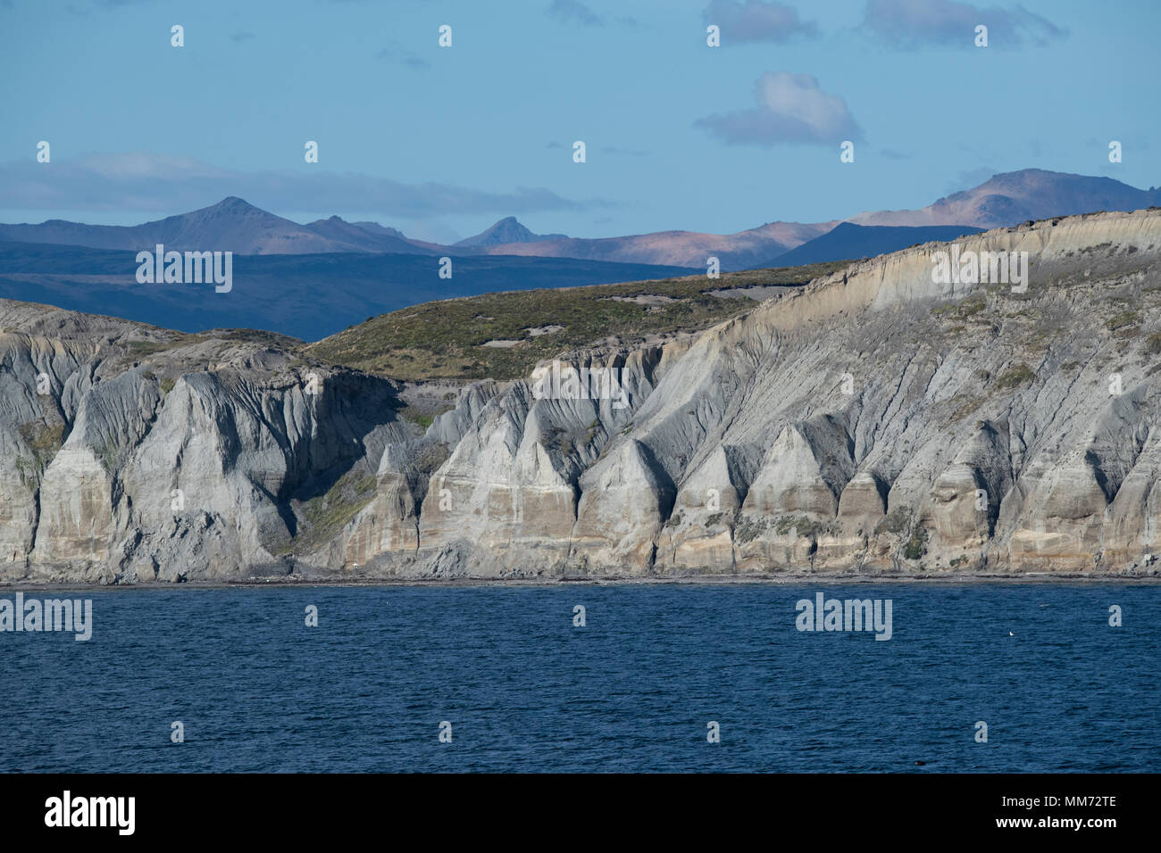 South America, Beagle Channel, 150 mile long waterway acting as the ...
