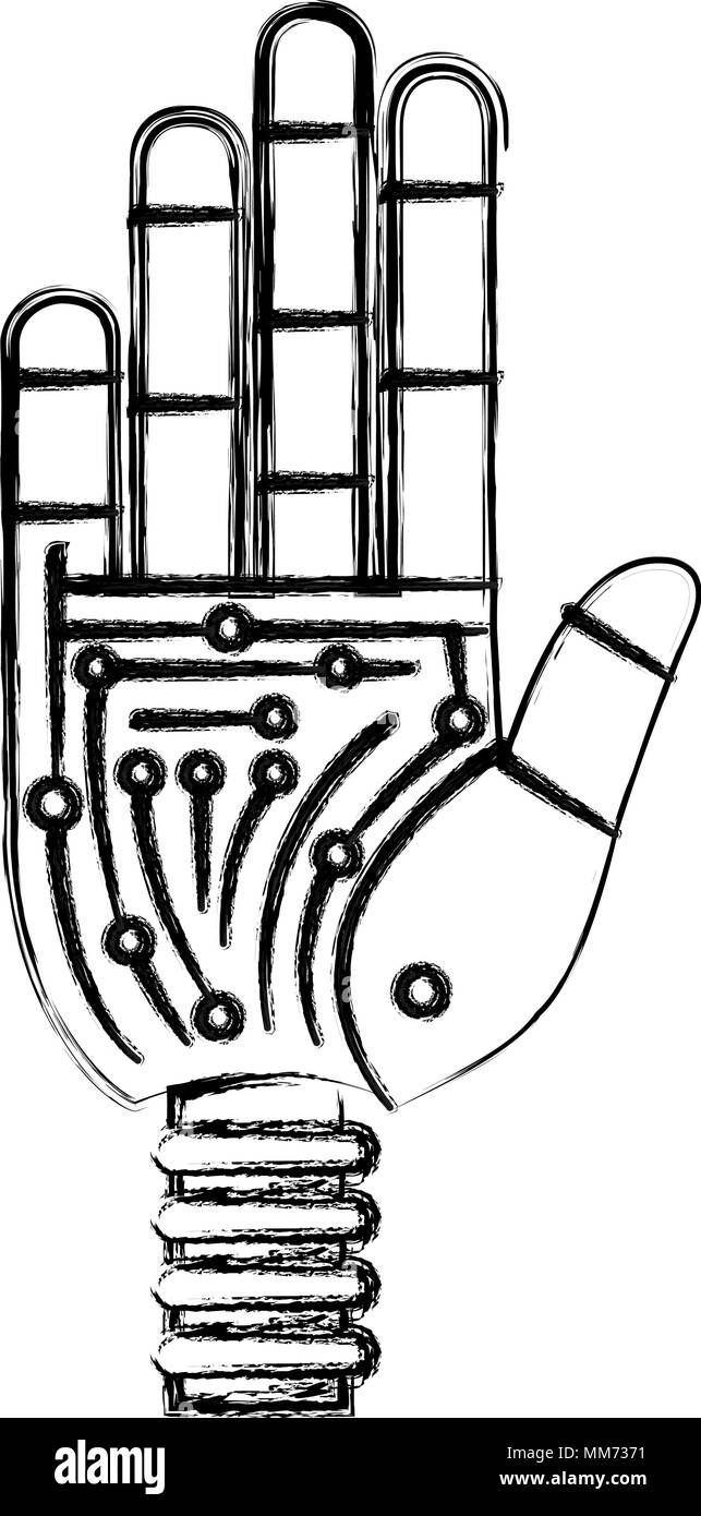 hand robot humanoid icon Stock Vector Image & Art - Alamy