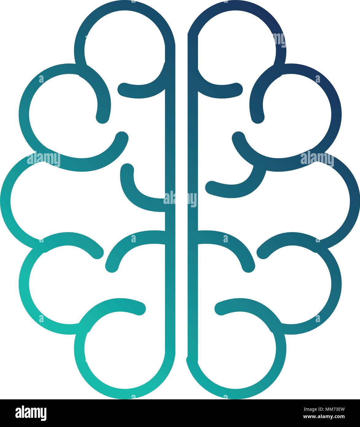 human brain organ icon Stock Vector Image & Art - Alamy