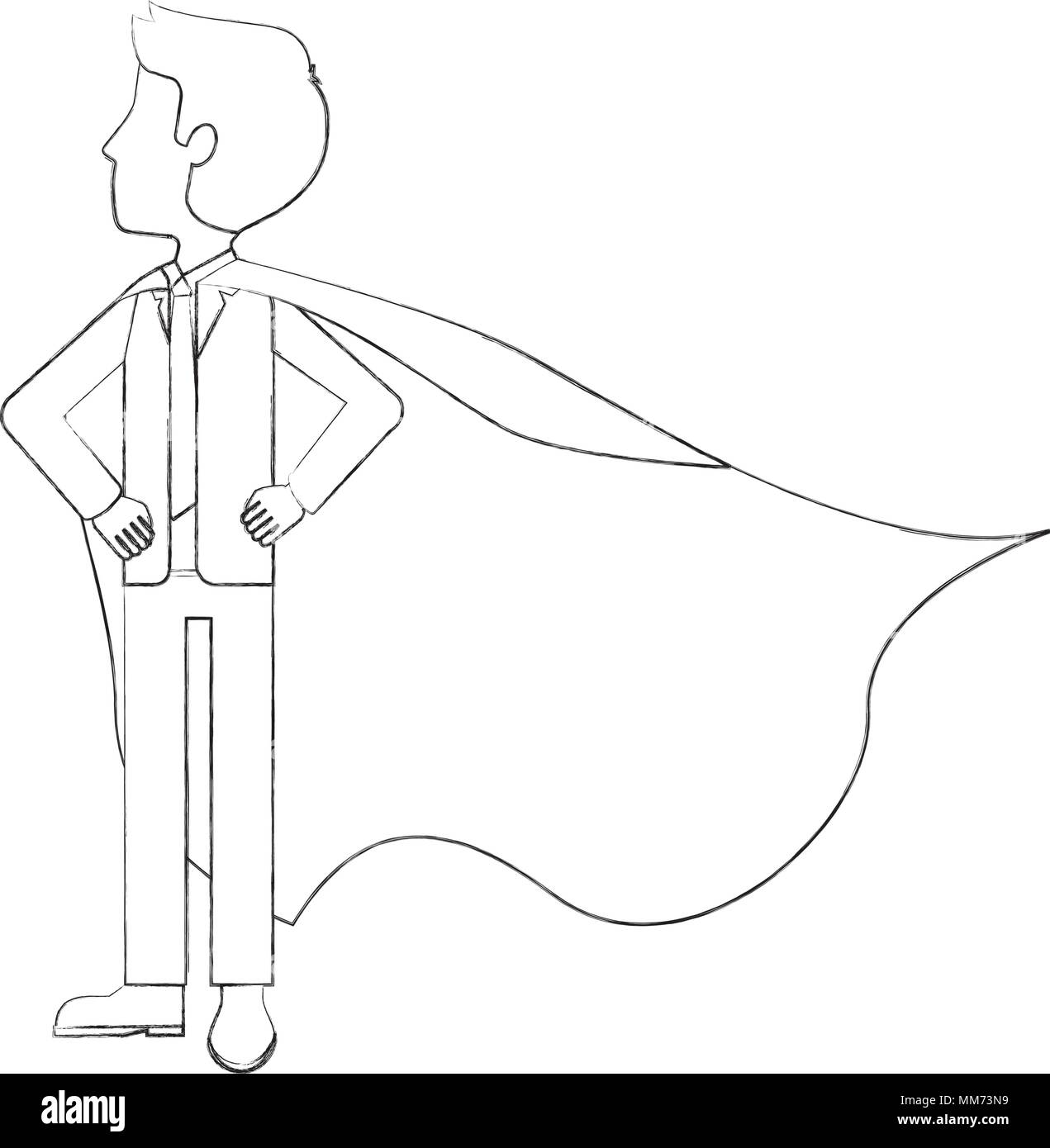 elegant businessman super hero avatar character Stock Vector Image ...