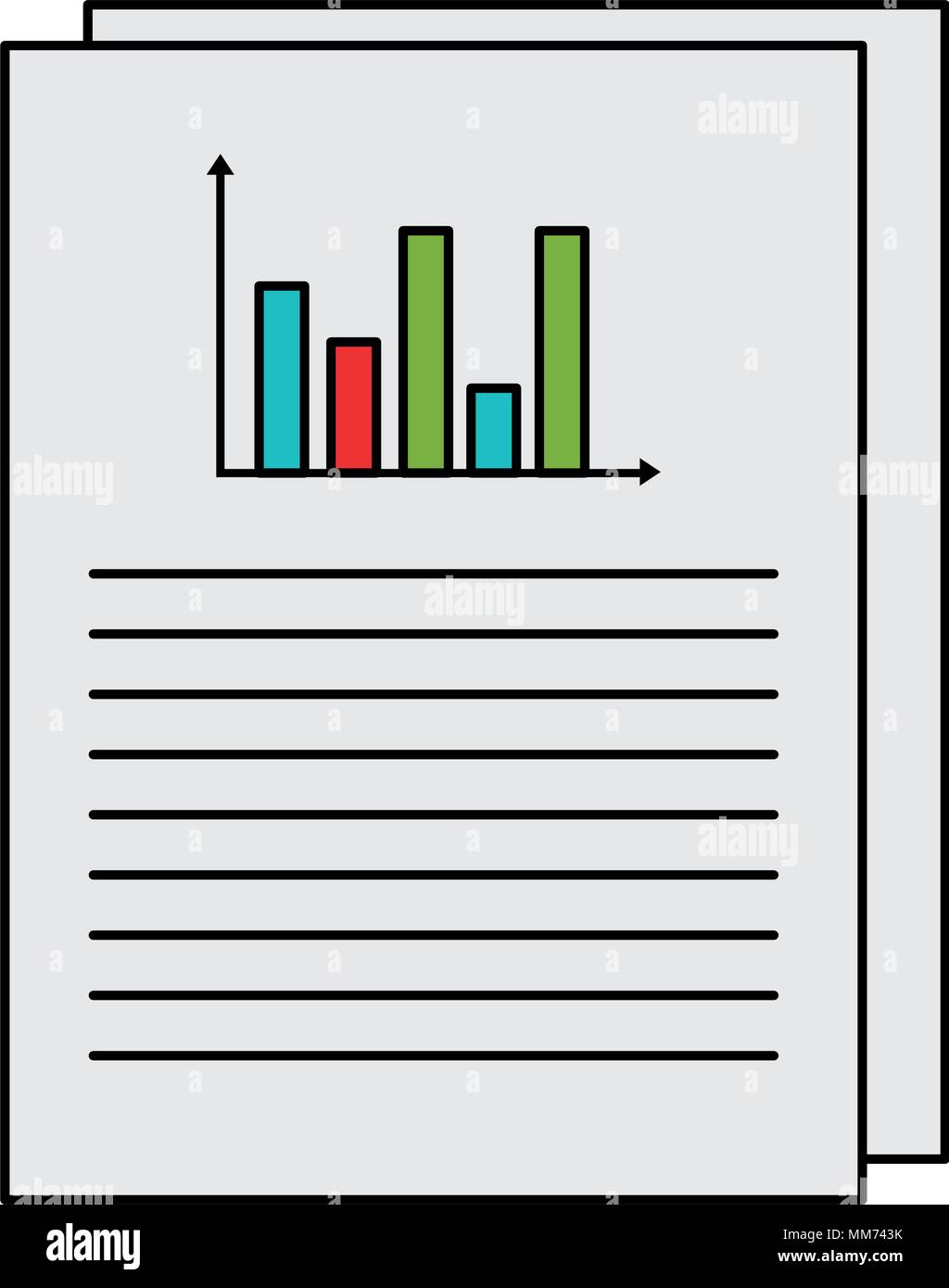 document paper with statistics Stock Vector Image & Art - Alamy