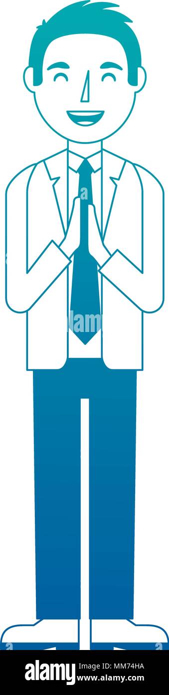 standing man character in formal clothes Stock Vector Image & Art - Alamy