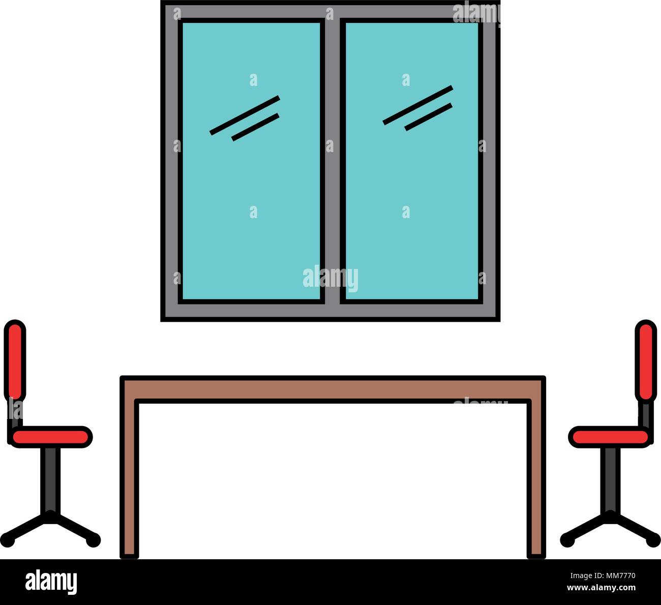 board room business meeting scene Stock Vector Image & Art - Alamy