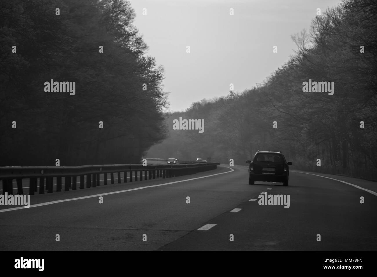 Back mountain road Black and White Stock Photos & Images - Alamy