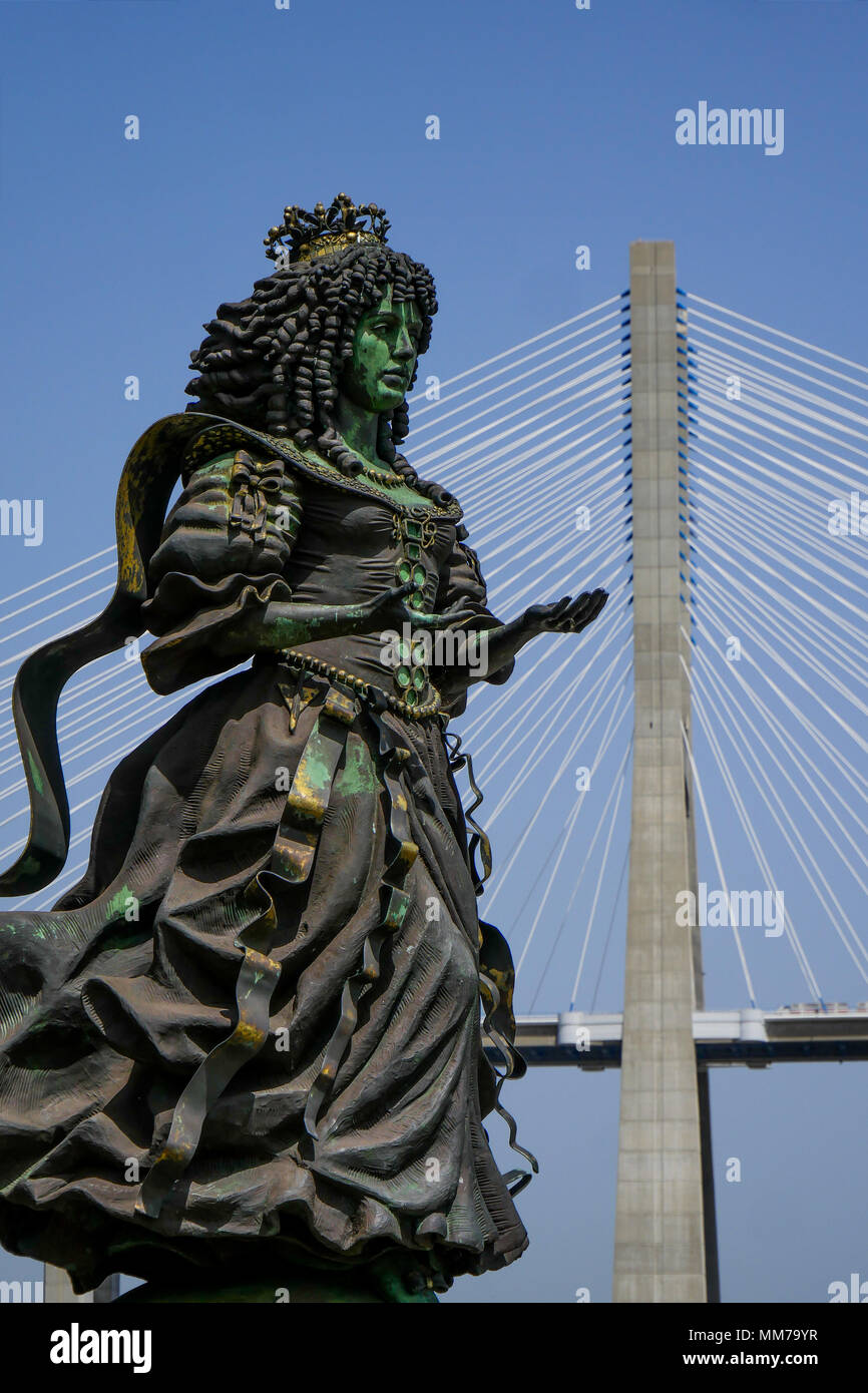 Statue Vasco De Gama Lisbon High Resolution Stock Photography and ...