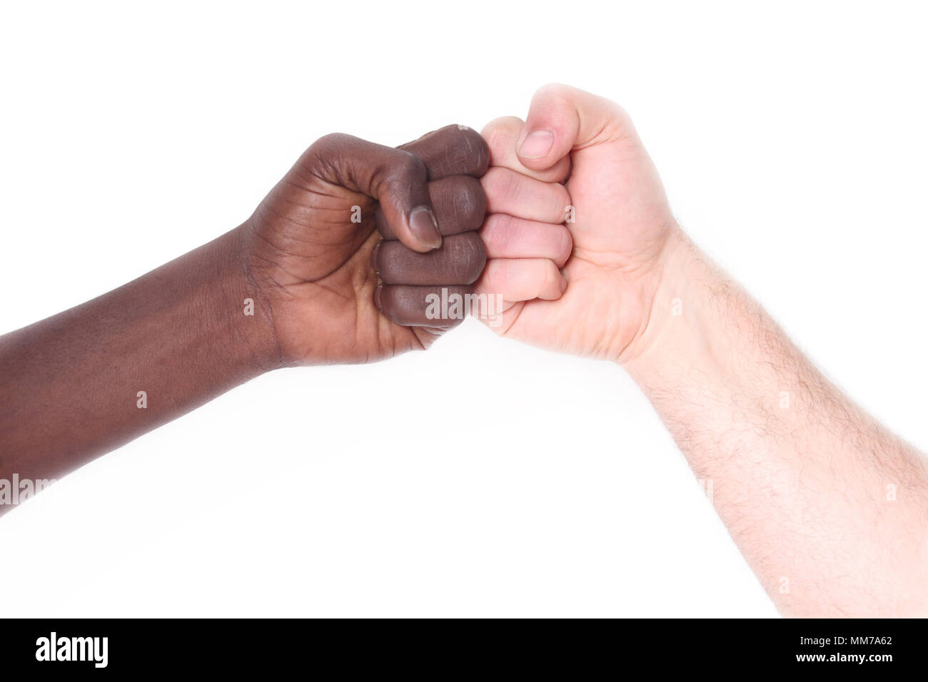 Black and white hands - Racism Concept Stock Photo - Alamy