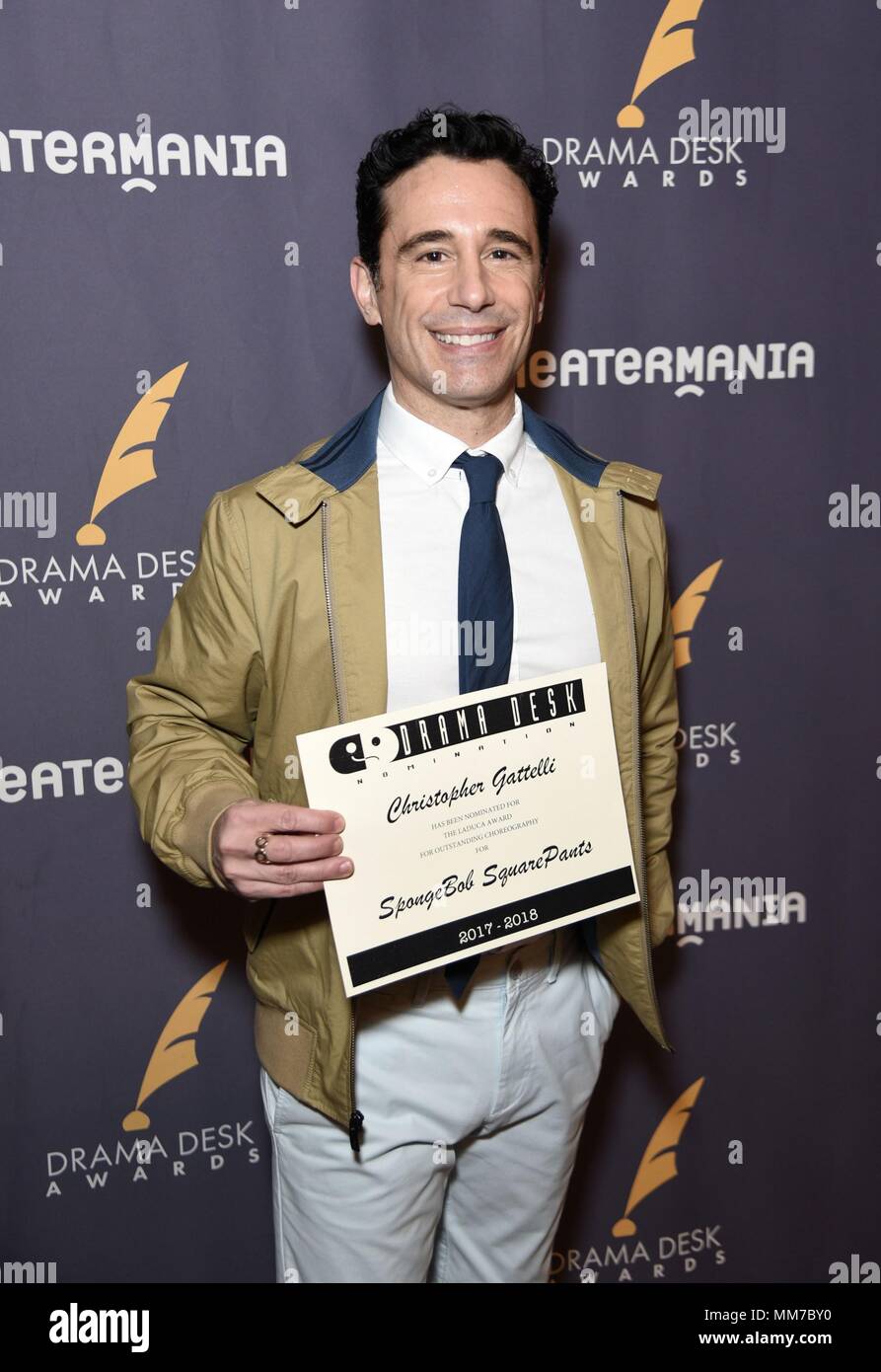 New York, NY, USA. 9th May, 2018. Christopher Gattelli at arrivals for ...