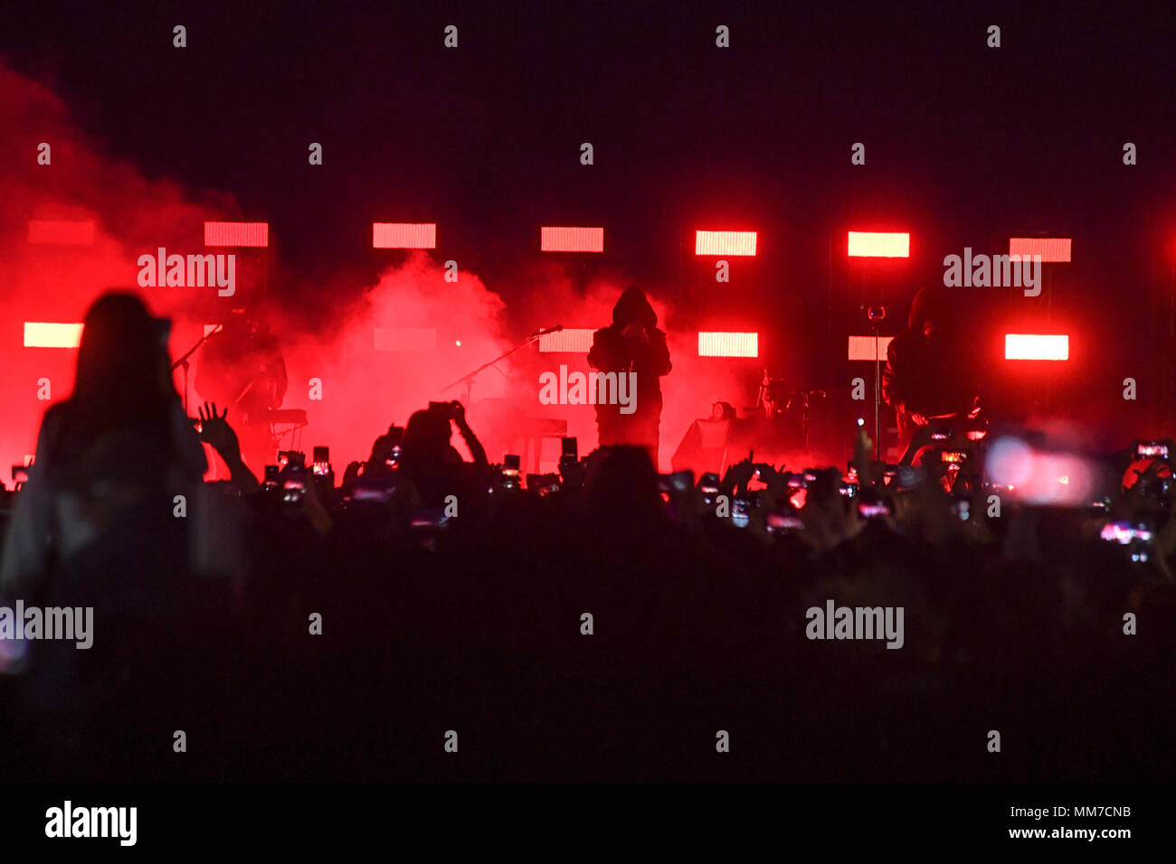 A moment of the Liberato concert, Neapolitan singer-songwriter whose ...