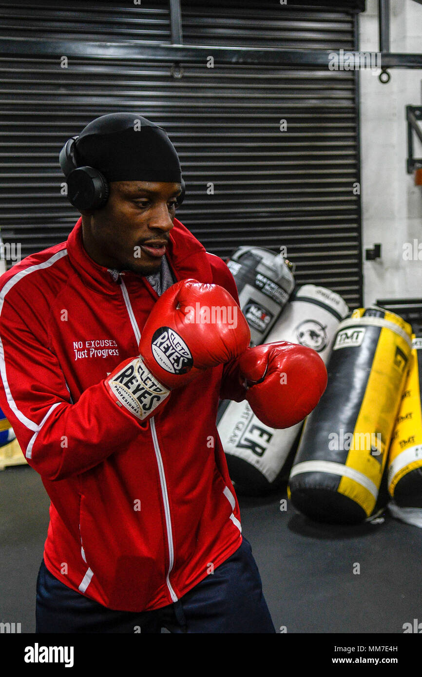 Las Vegas, NV, USA. 9th May, 2018. Tony Harrison Media Workout at ...