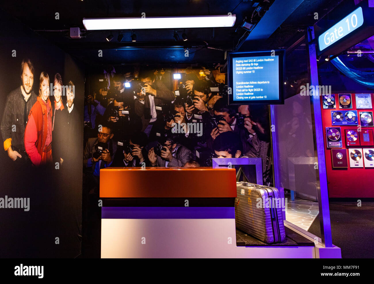 05 May 201, Stockholm, Sweden: View into the Abba Museum. A few days ...