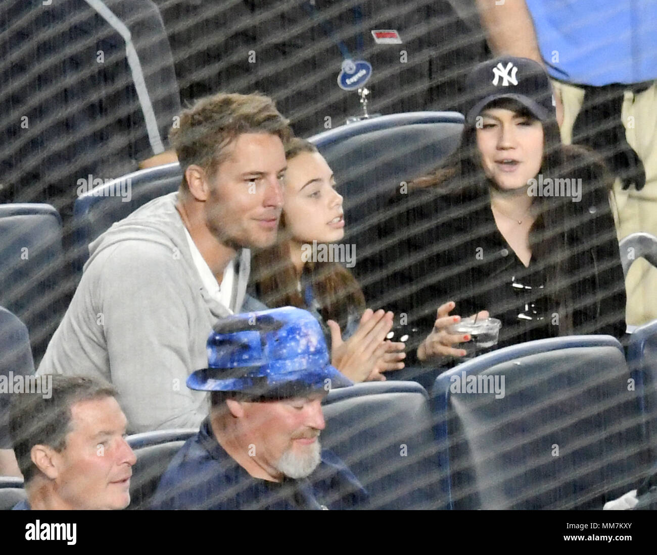 New York, NY, USA. 9th May, 2018. Justin Hartley seen with daughter ...