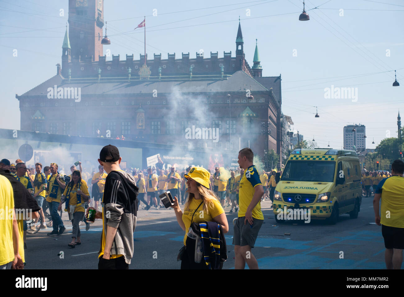 Brondby copenhagen hooligans hi-res stock photography and images - Alamy