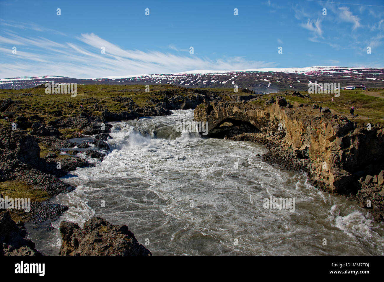 Iceland - Goðafoss - Godafoss. Island - Goðafoss - Godafoss Stock Photo ...