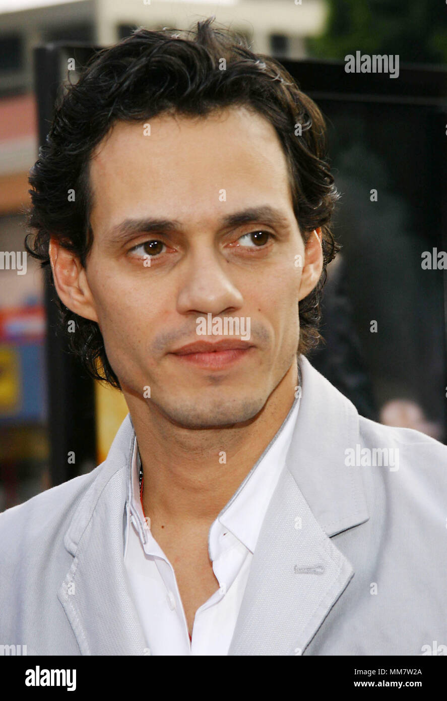 Marc Anthony arriving at the Man Of Fire Premiere at the Westwood ...