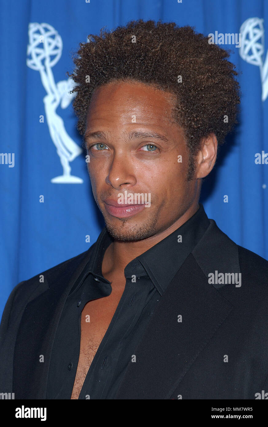 Gary Dourdan backstage at the 2001 Creative Arts Emmy Awards at the Pasadena Civic Auditorium in ...