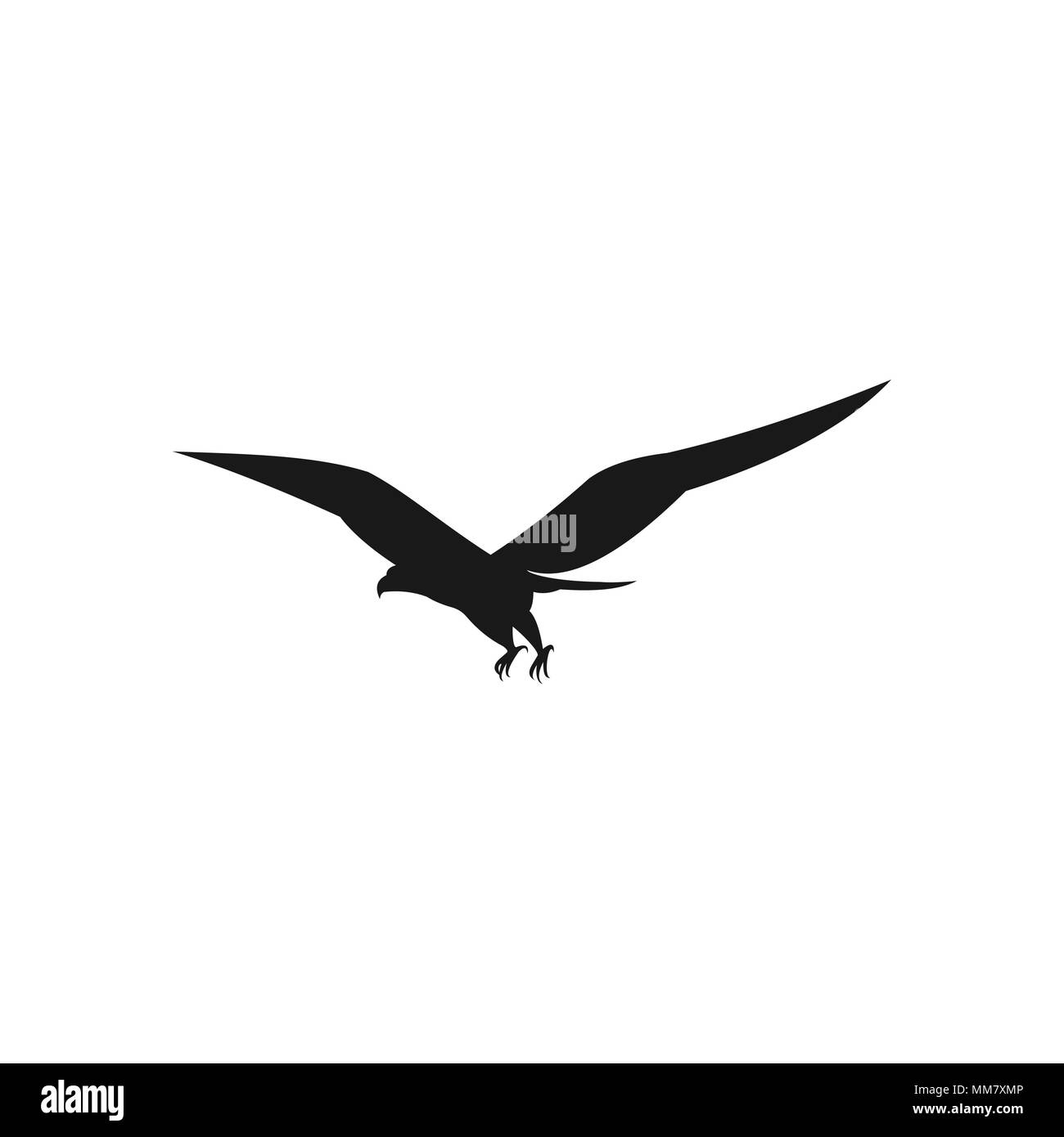 Eagle logo, flying bird icons, vector illustrations Stock Vector Image ...