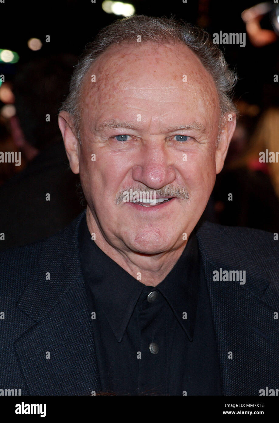Gene Hackman arriving at the The Royal Tenenbaums premiere at the El ...