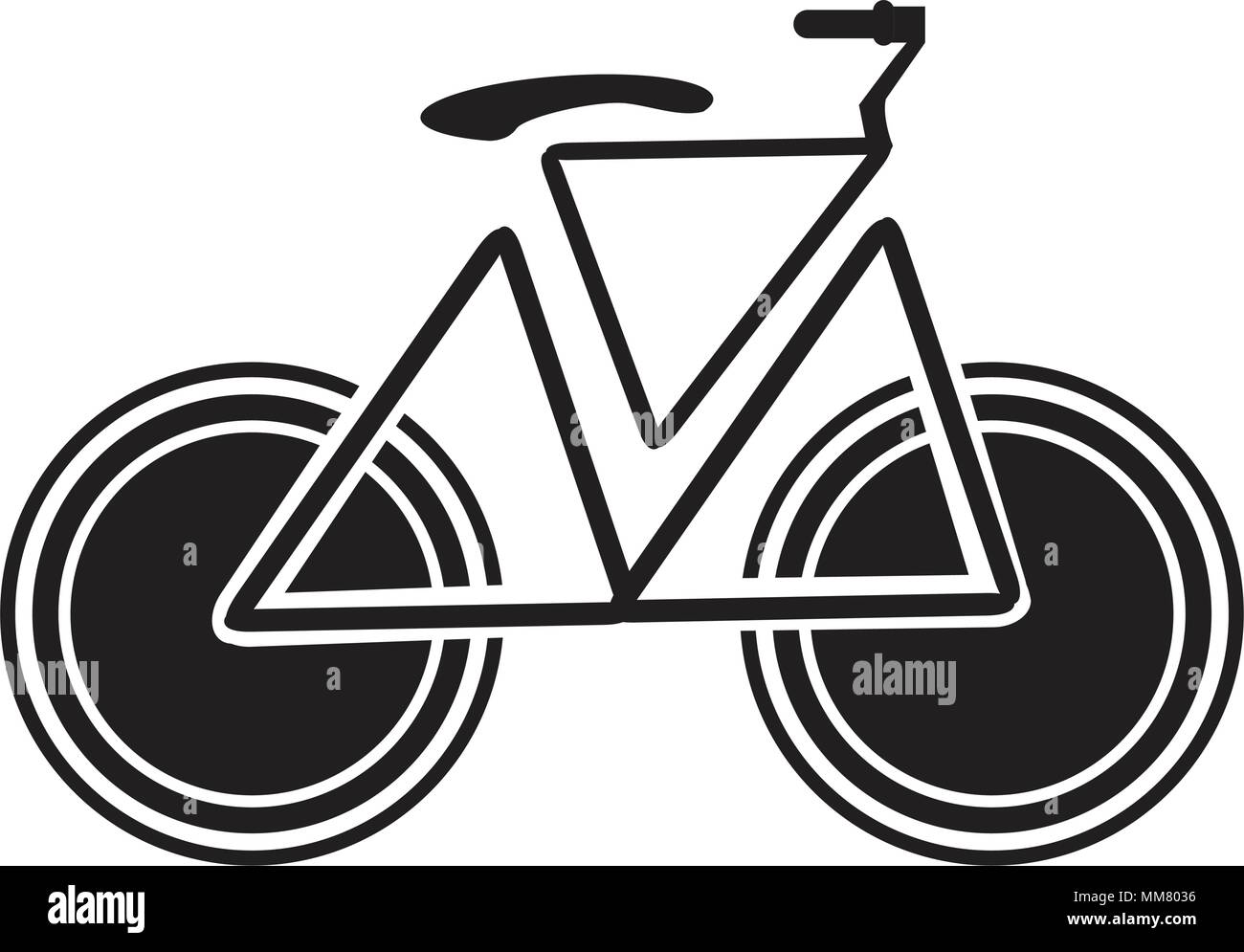 Abstract bicycle icon Stock Vector Image & Art - Alamy