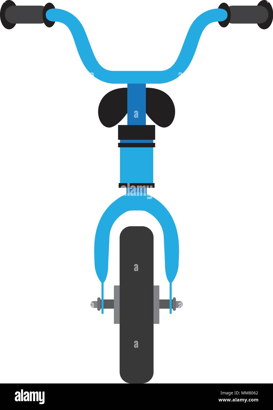 Bicycle front view Stock Vector Image & Art - Alamy