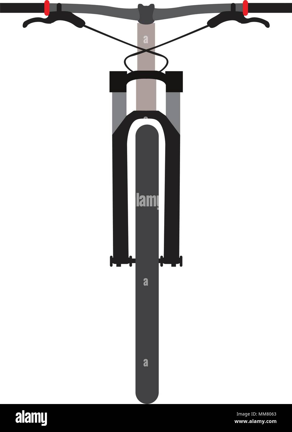 Bicycle rider, front view Stock Vector Images - Alamy