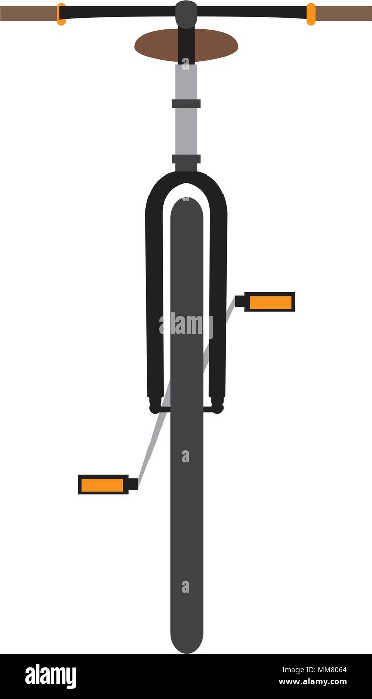 Bicycle rider, front view Stock Vector Images - Alamy