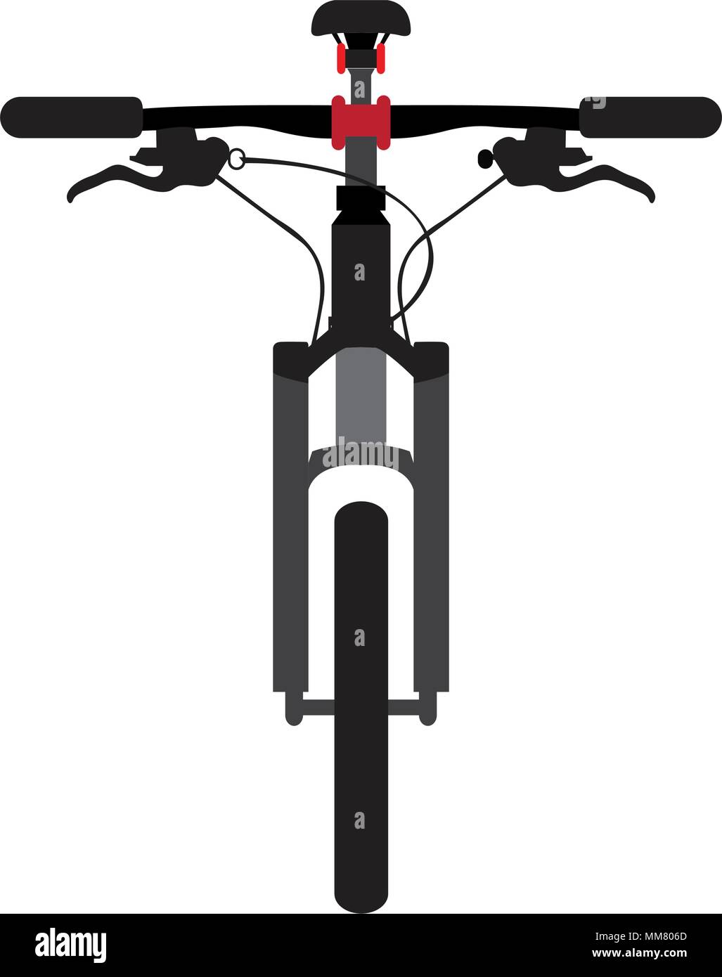 Bicycle front view Stock Vector Image & Art - Alamy