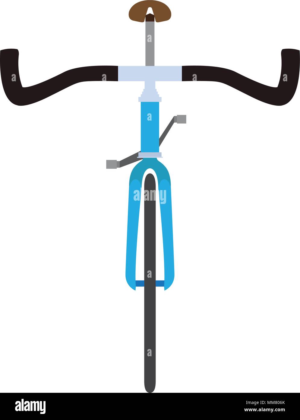 Bicycle rider, front view Stock Vector Images - Alamy