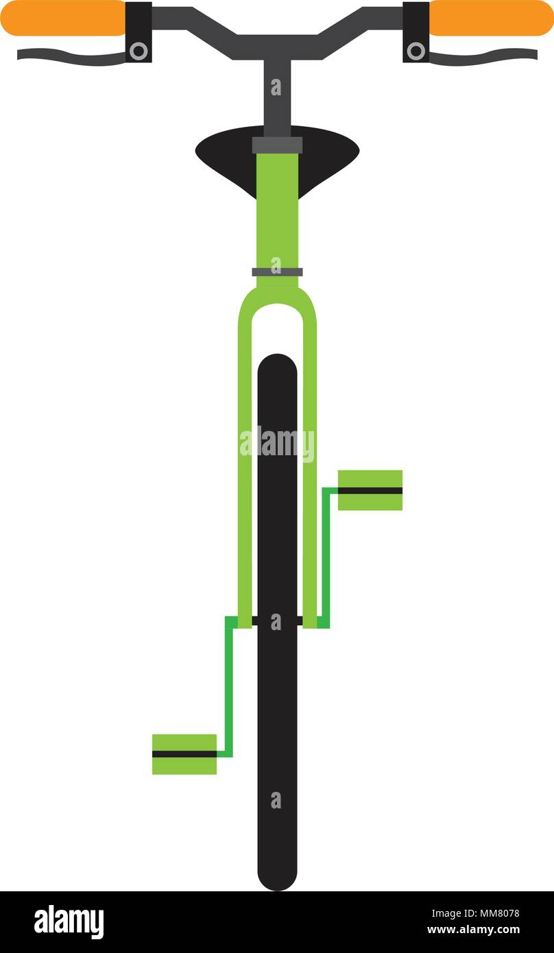 Bicycle rider, front view Stock Vector Images - Alamy